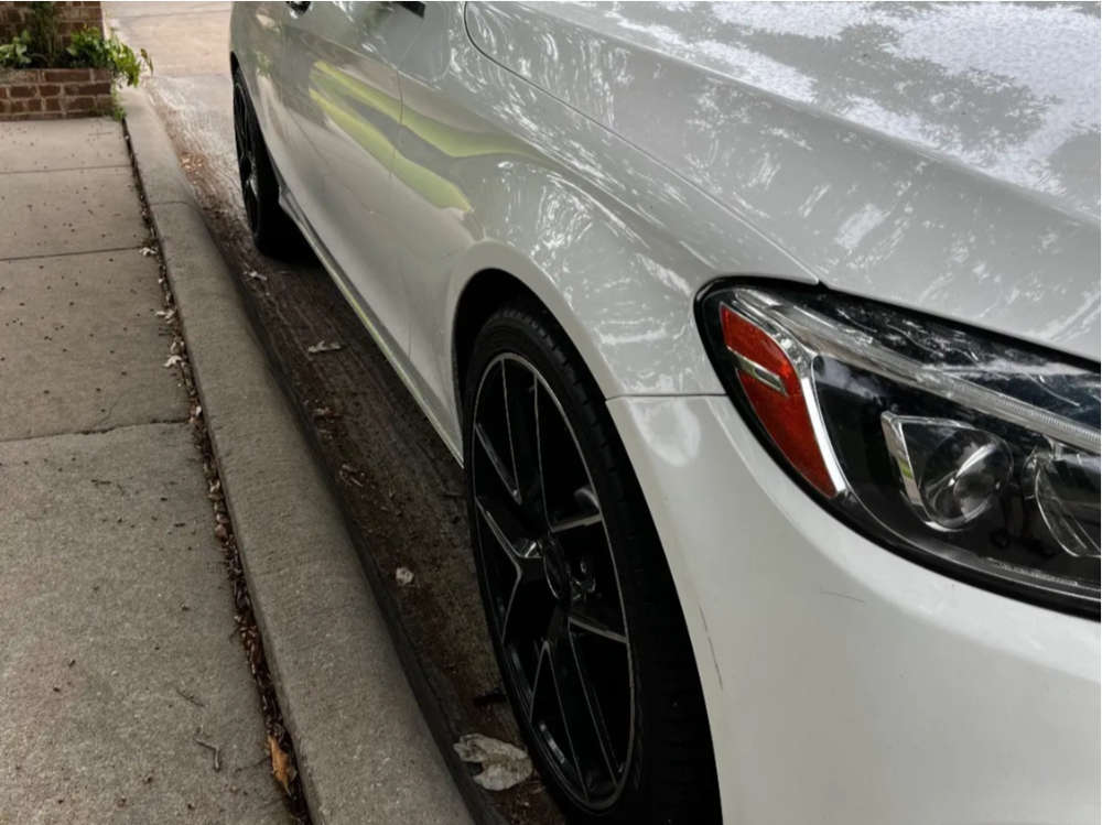 2017 Mercedes-Benz C300 with 19x8 40 Moda MD27 and 225/40R19 Falken ...