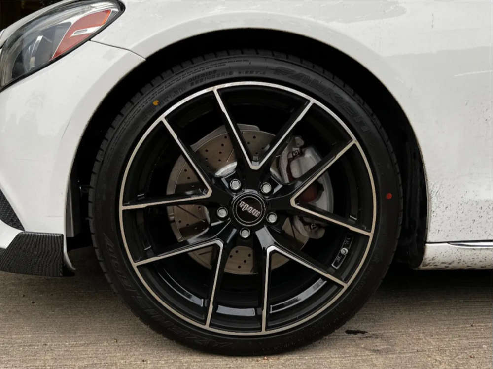 2017 Mercedes-Benz C300 with 19x8 40 Moda MD27 and 225/40R19 Falken ...