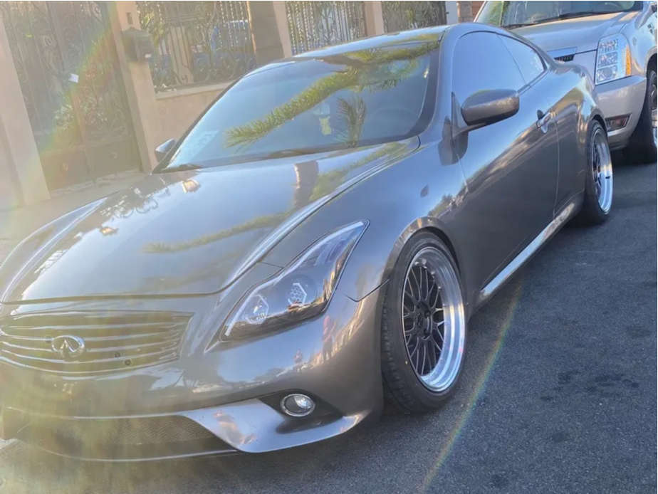 2013 INFINITI G37 with 19x9.5 22 Vors Vr8 and 245/40R19 Radar Dimax As ...
