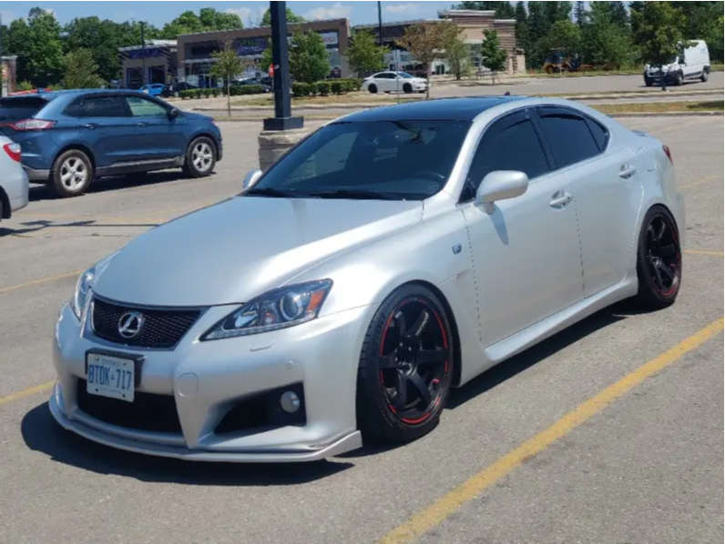 2012 Lexus IS F with 18x10 34 Volk Te37 Saga Time Attack Edition and 265/35R18 Michelin Pilot ...