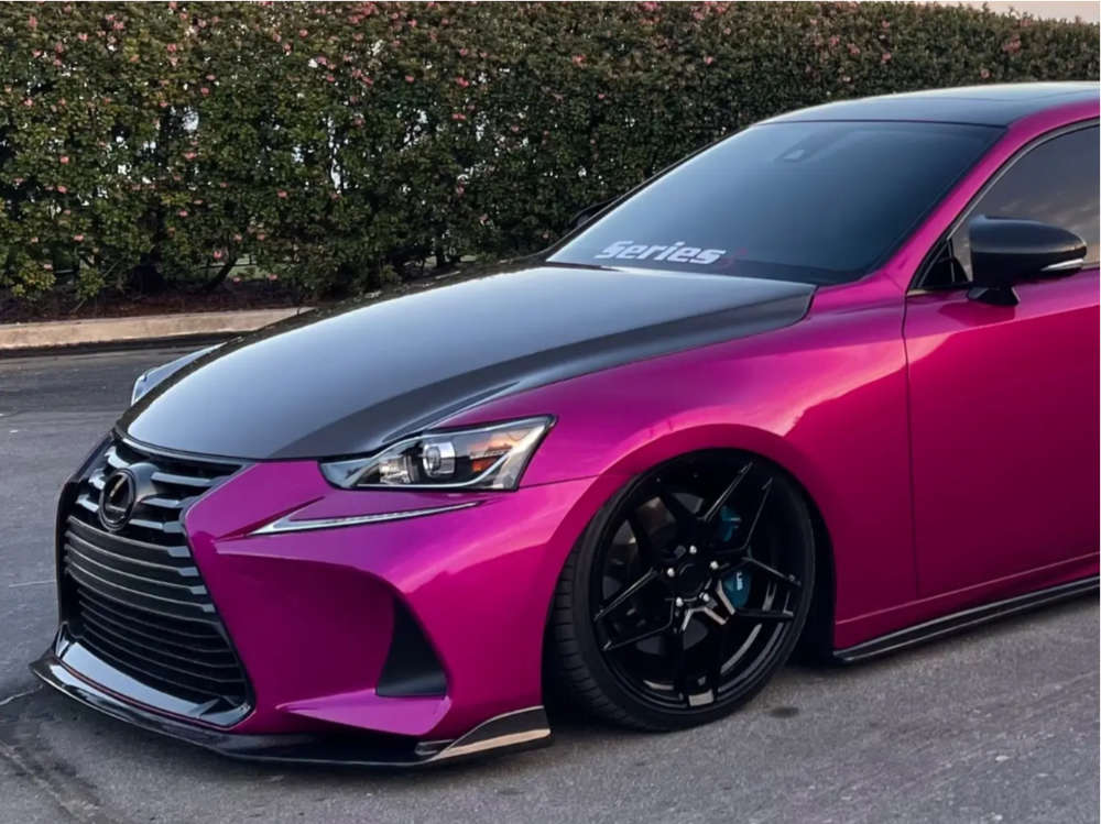 2017 Lexus IS200t with 19x8.5 35 Rohana Rfx11 and 225/35R19 Falken ...