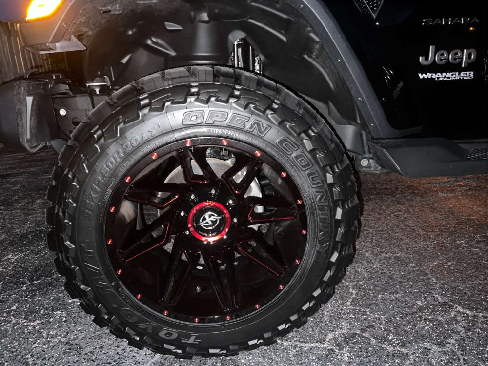 2019 Jeep Wrangler with 20x10 -24 XF Offroad Xf-218 and 35/12.5R20 Toyo ...