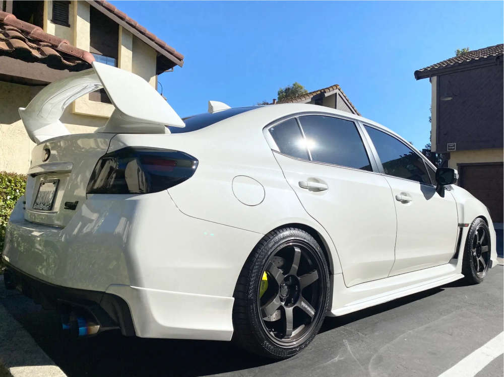 2021 Subaru WRX STI with 18x9.5 38 Volk Te37 Saga S-plus and 265/35R18 ...