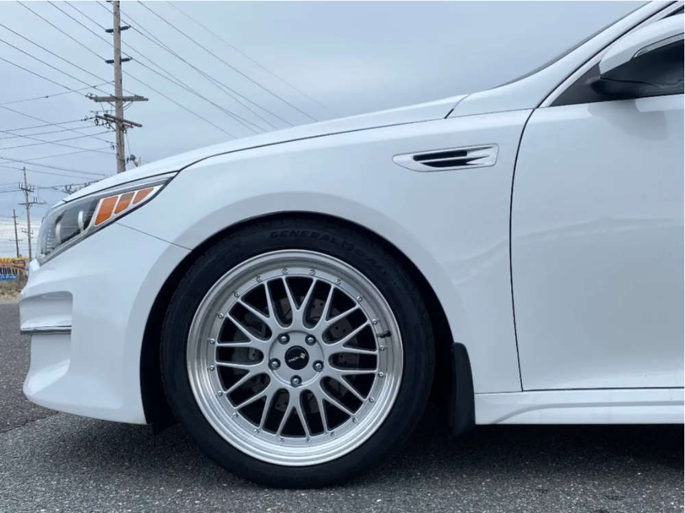 2016 Kia Optima with 19x8.5 35 Vors Vr8 and 205/40R19 General G-max As ...