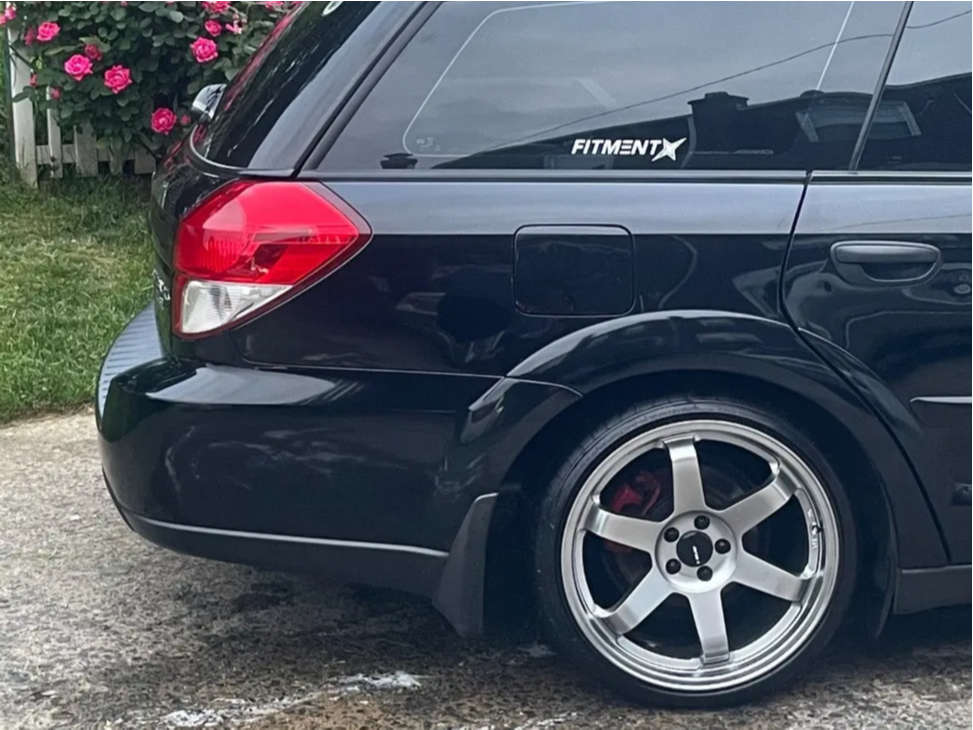 2008 Subaru Outback with 18x8.5 35 AVID1 Av6 and 215/35R18 Vercelli ...