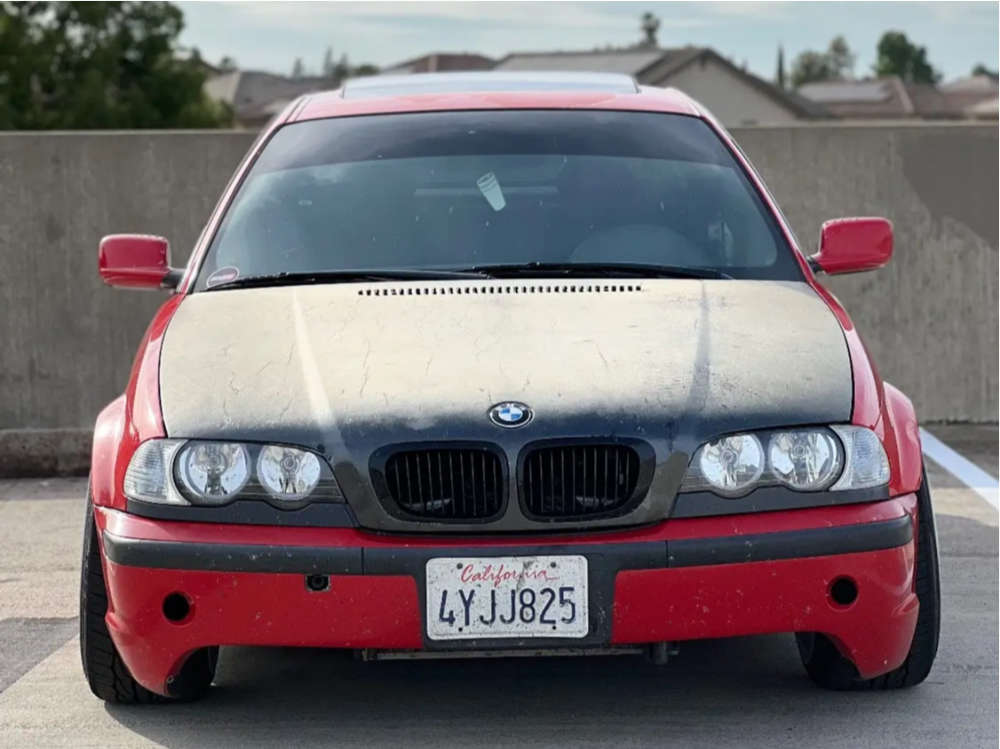 2001 BMW 325Ci with 18x9.5 35 Aodhan Ah02 and 225/40R18 Toyo Tires ...
