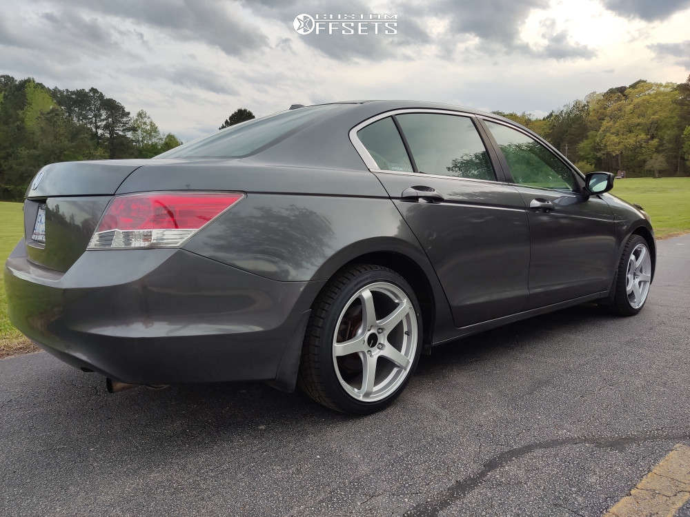 2008 Honda Accord with 18x8 40 Enkei Kojin and 225/40R18 Falken Ziex ...