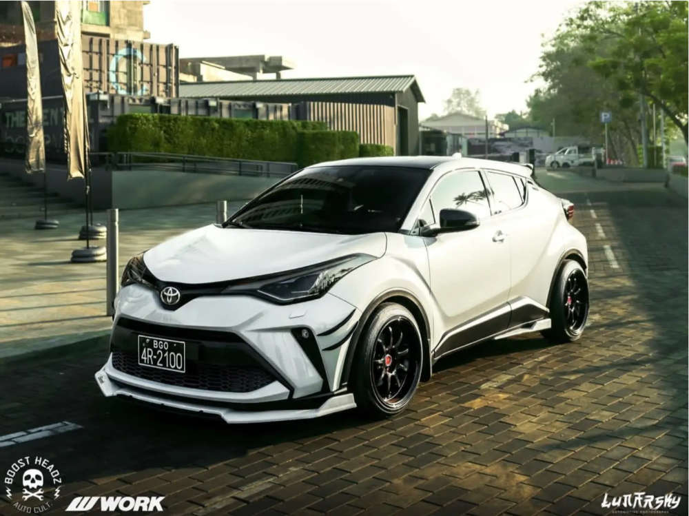 2020 Toyota C-HR with 18x9.5 33 Work D9r and 225/45R18 Toyo Tires ...