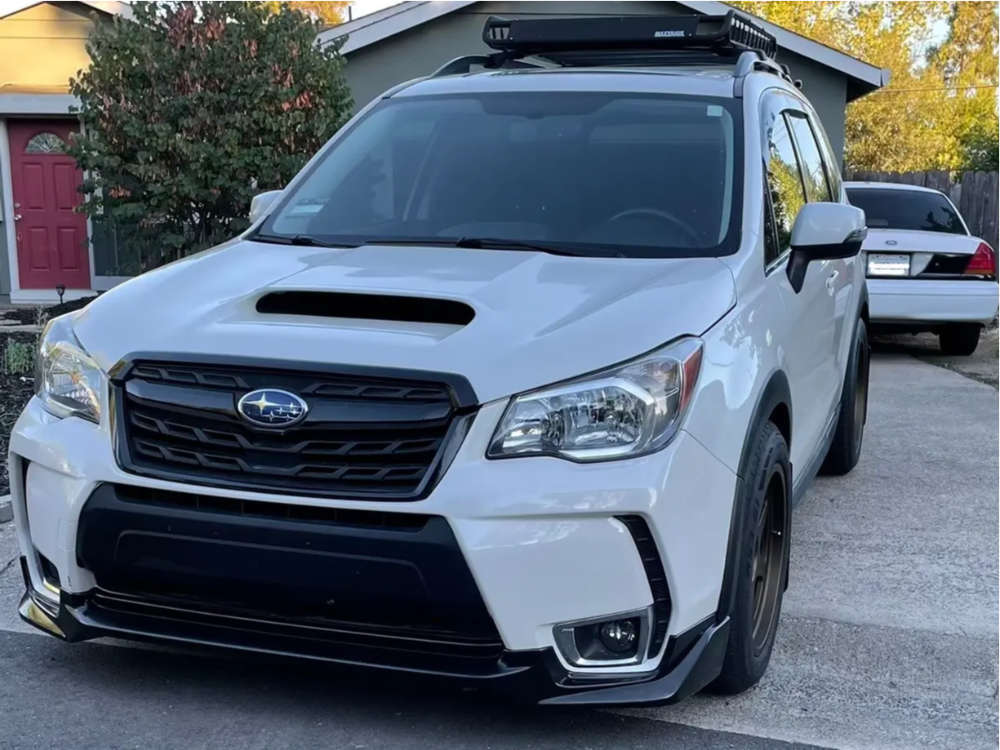 2016 Subaru Forester with 18x9.5 38 Momo Heritage 6 and 245/55R18 ...