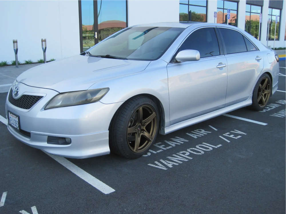 2007 Toyota Camry with 18x8.5 35 Option Lab R555 and 225/45R18 Cooper ...