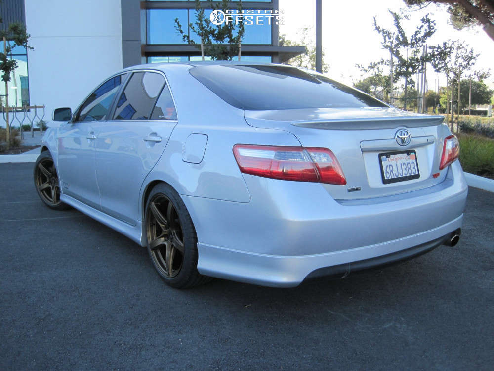 2007 Toyota Camry with 18x8.5 35 Option Lab R555 and 225/45R18 Cooper ...