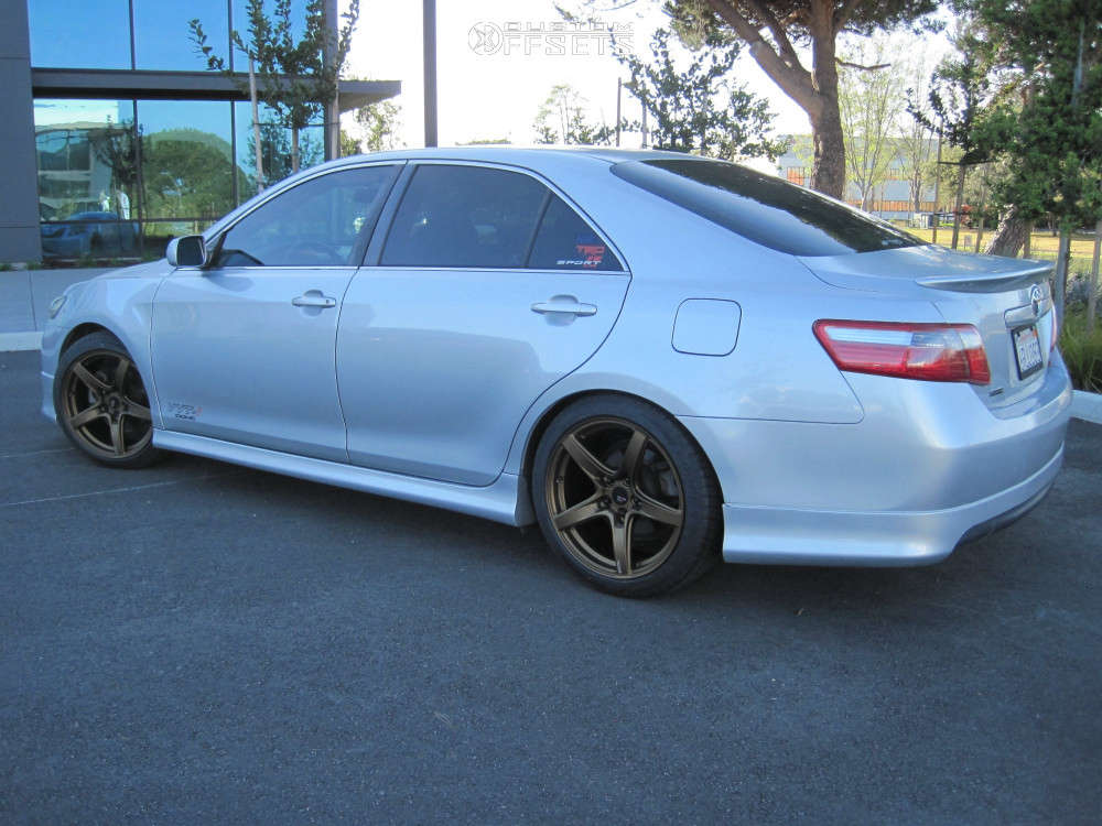 2007 Toyota Camry with 18x8.5 35 Option Lab R555 and 225/45R18 Cooper ...