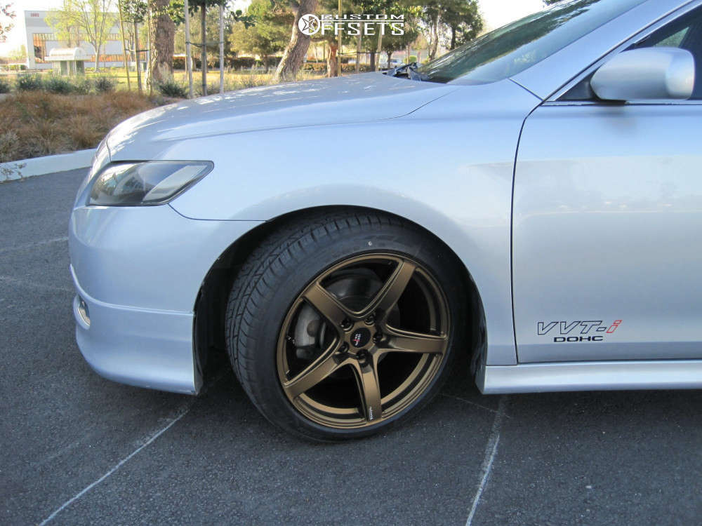 2007 Toyota Camry with 18x8.5 35 Option Lab R555 and 225/45R18 Cooper ...
