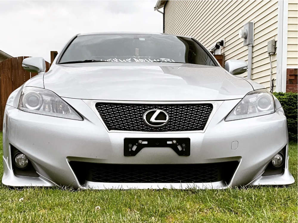 2011 Lexus IS250 with 18x8.5 38 Work Emotion D9r and 225/40R18 ...