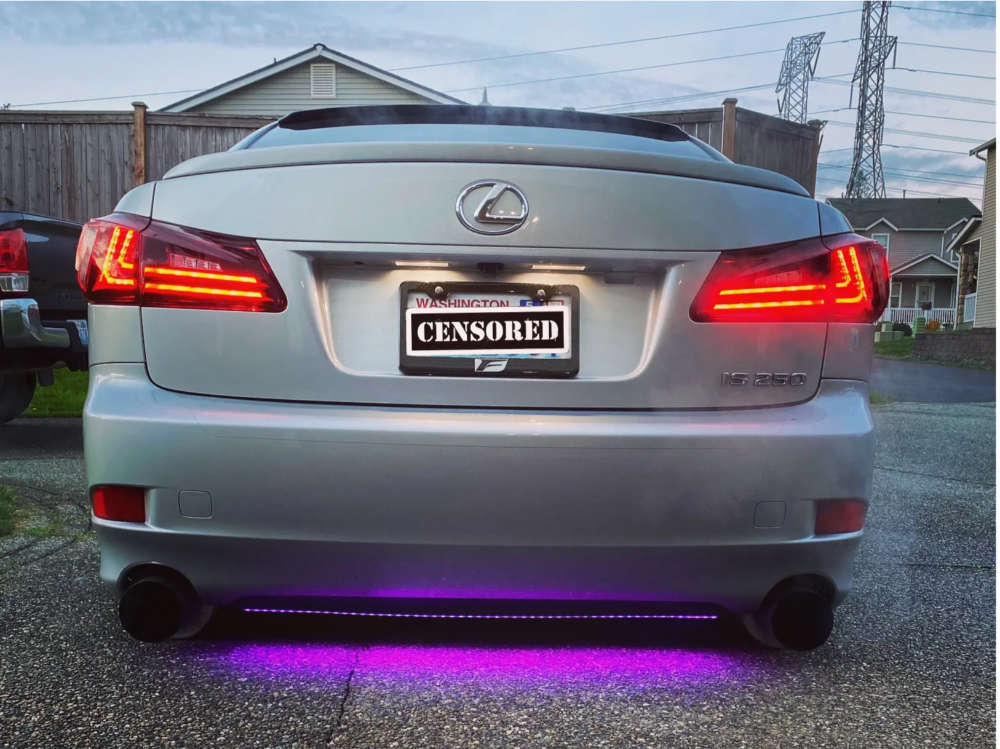 2011 Lexus IS250 with 18x8.5 38 Work Emotion D9r and 225/40R18 ...