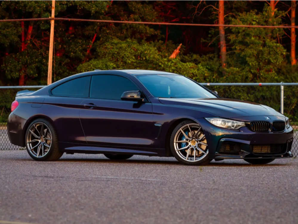 2015 BMW 435i XDrive with 19x8.5 40 XXR 559 and 245/35R19 Michelin ...