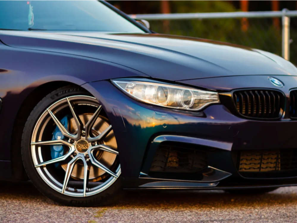 2015 BMW 435i XDrive with 19x8.5 40 XXR 559 and 245/35R19 Michelin ...