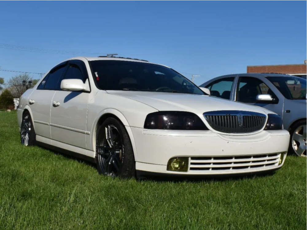 2003 Lincoln LS with 18x8 40 Enkei SS05 and 245/40R18 Lexani Lxuhp-107 ...