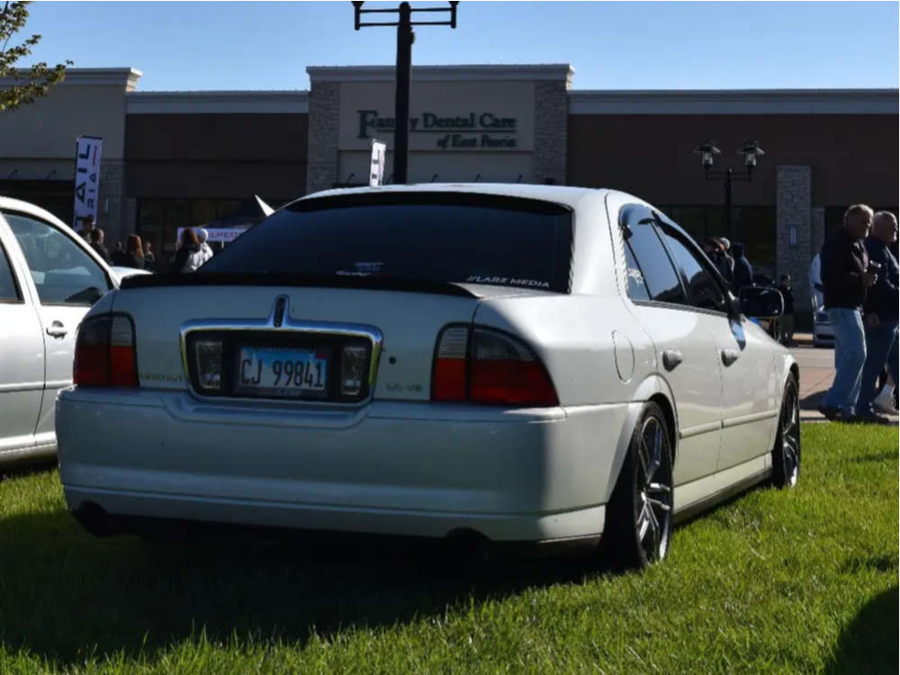 2003 Lincoln LS with 18x8 40 Enkei SS05 and 245/40R18 Lexani Lxuhp-107 ...