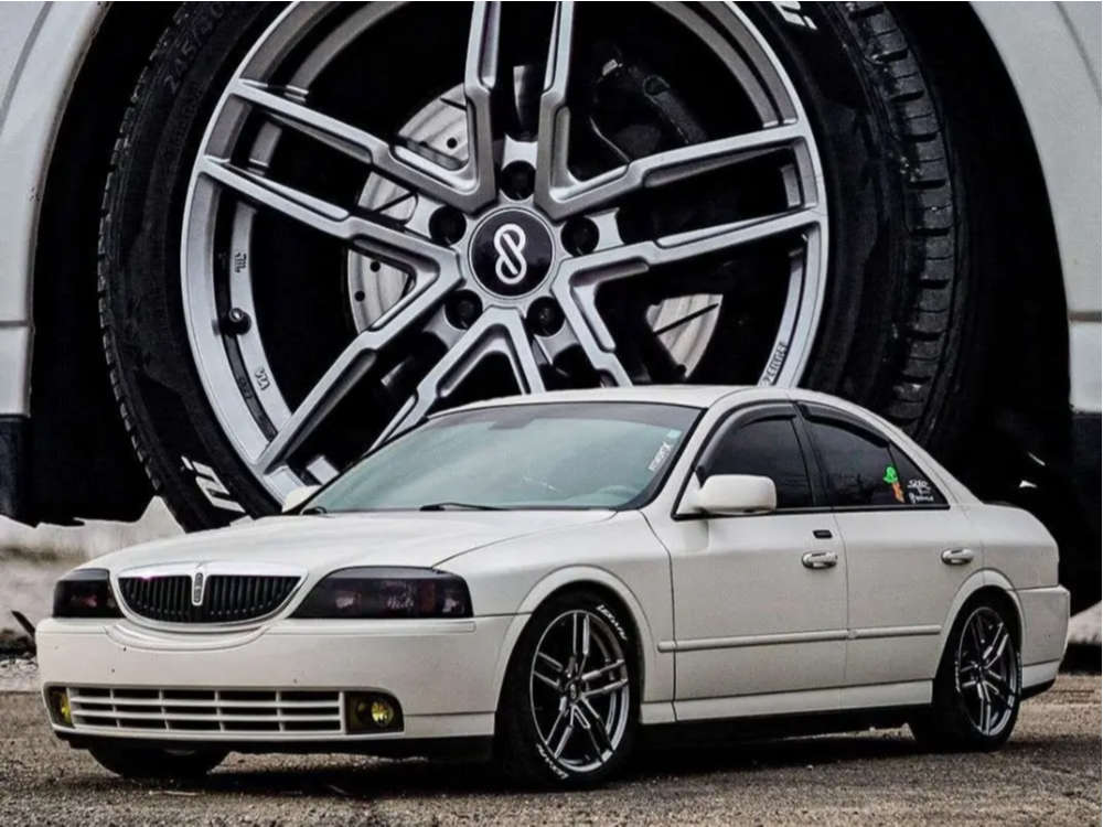 2003 Lincoln LS with 18x8 40 Enkei SS05 and 245/40R18 Lexani Lxuhp-107 ...