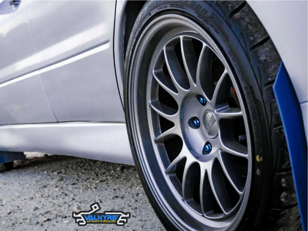 2005 Mitsubishi Lancer with 18x9.5 22 Kansei Corsa and 265/35R18 ...