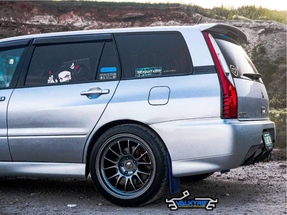 2005 Mitsubishi Lancer with 18x9.5 22 Kansei Corsa and 265/35R18 ...