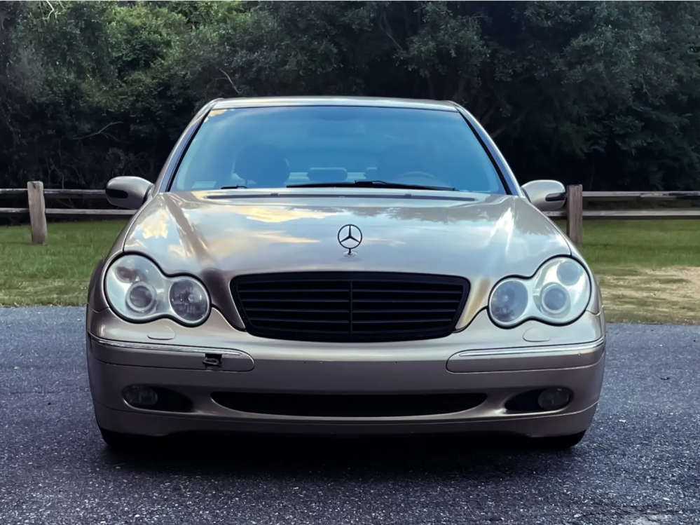 2003 Mercedes-Benz C320 with 17x8 38 Motegi Mr127 and 215/45R17 Hankook ...
