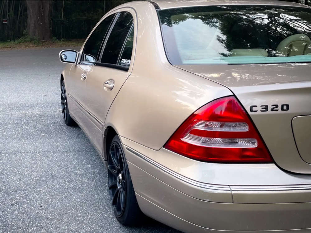 2003 Mercedes-Benz C320 with 17x8 38 Motegi Mr127 and 215/45R17 Hankook ...