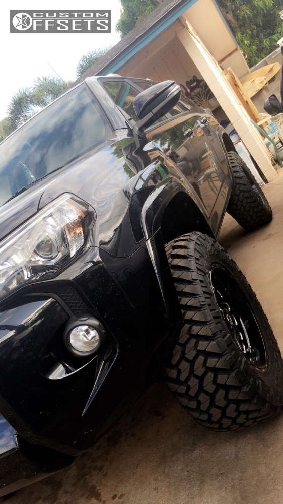 2016 Toyota 4Runner with 18x9 -12 Fuel Triton and 285/65R18 Nitto Trail ...