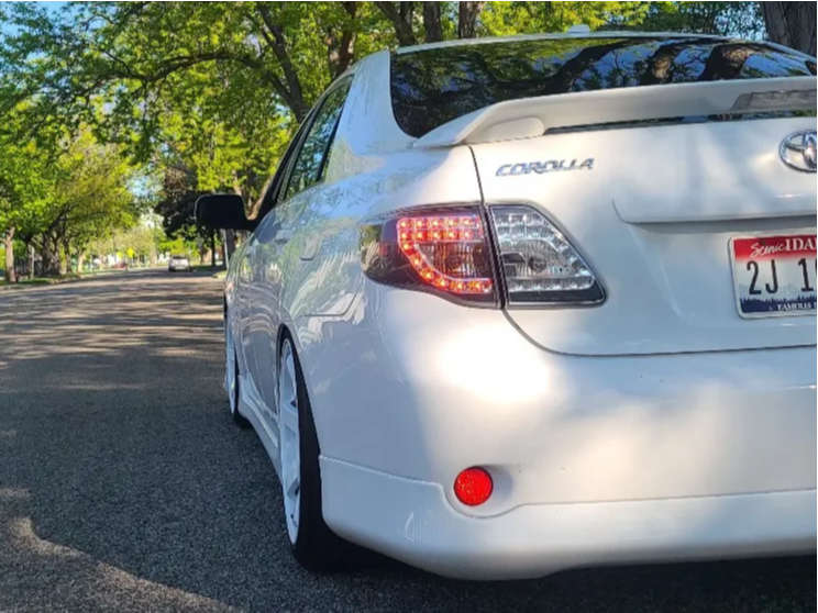 2009 Toyota Corolla with 18x8.5 35 JNC Jnc014 and 225/40R18 Continental ...