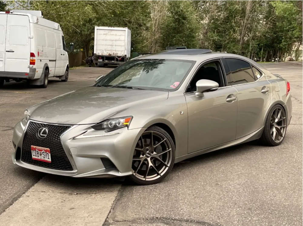 2016 Lexus IS300 with 19x8.5 30 ESR Rf2 and 225/35R19 Toyo Tires Proxes ...