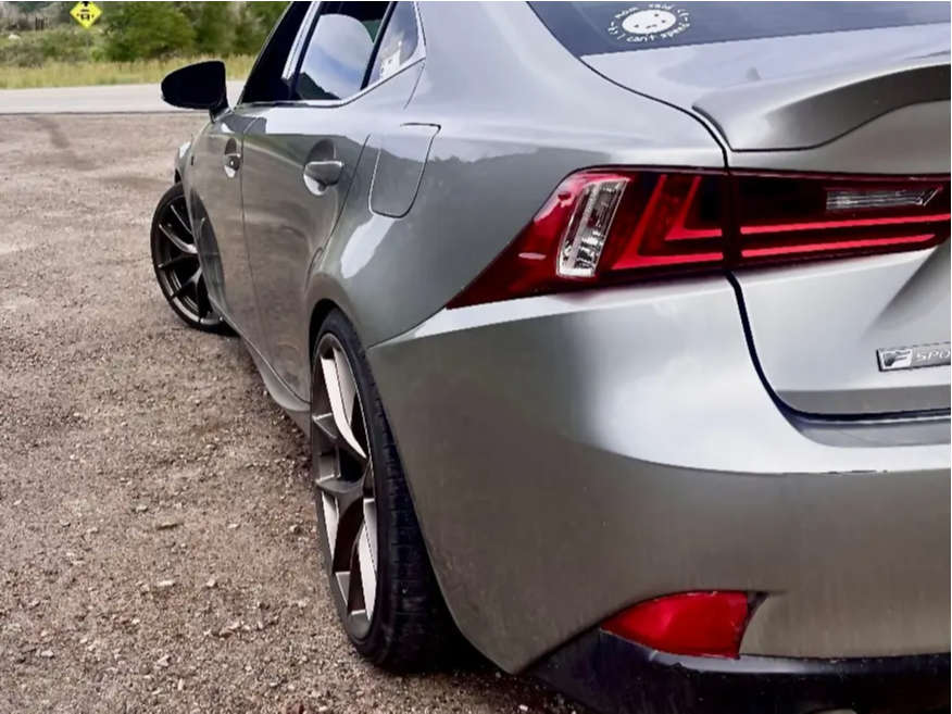 2016 Lexus IS300 with 19x8.5 30 ESR Rf2 and 225/35R19 Toyo Tires Proxes ...