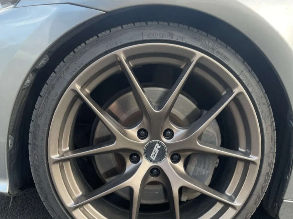 2016 Lexus IS300 with 19x8.5 30 ESR Rf2 and 225/35R19 Toyo Tires Proxes ...