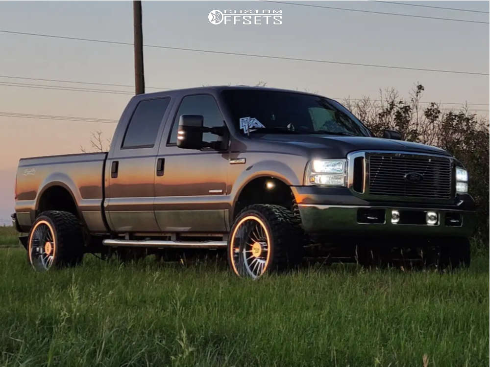 2007 Ford F-350 Super Duty with 22x12 -44 GT Offroad Strike and 33/12 ...