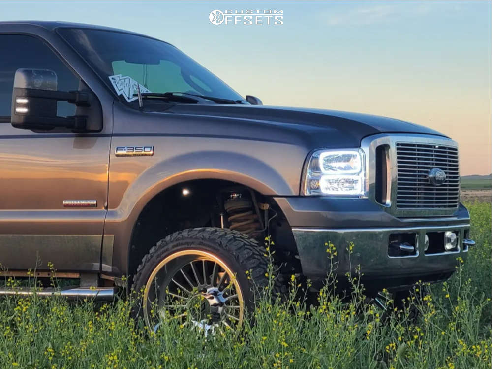 2007 Ford F-350 Super Duty with 22x12 -44 GT Offroad Strike and 33/12 ...