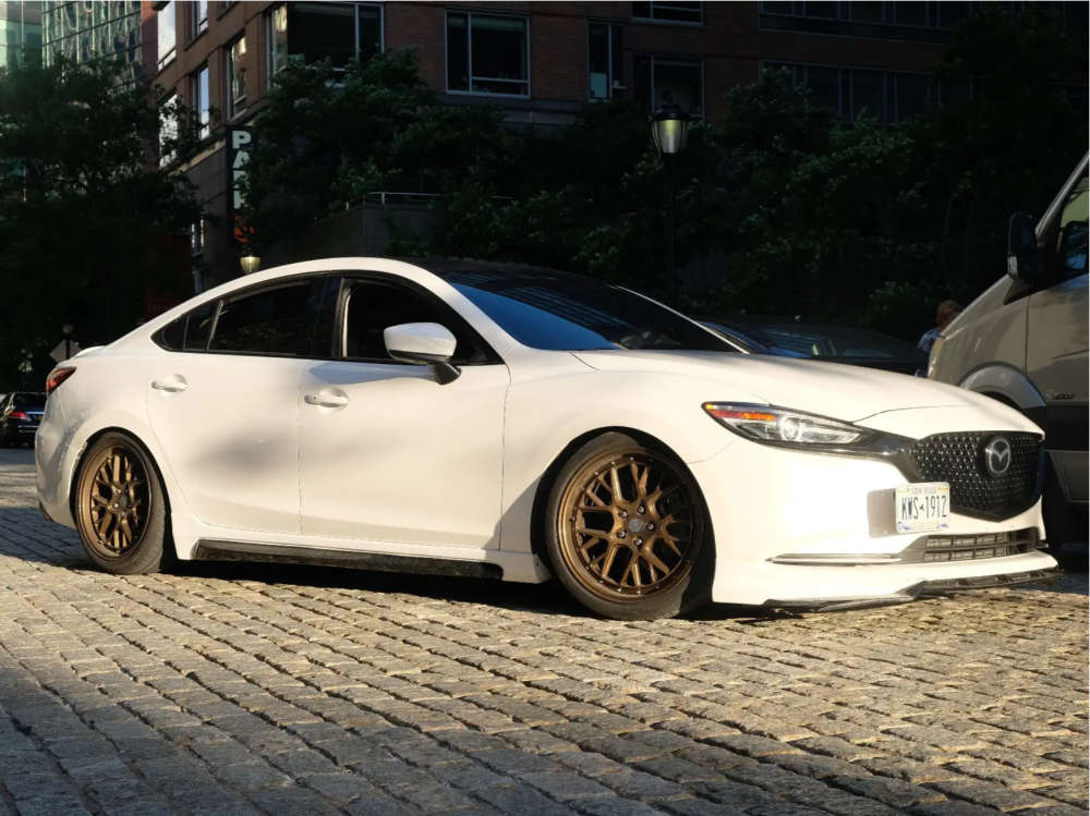 2018 Mazda 6 with 19x8.5 30 ESR Cs11 and 225/40R19 Michelin Primacy ...