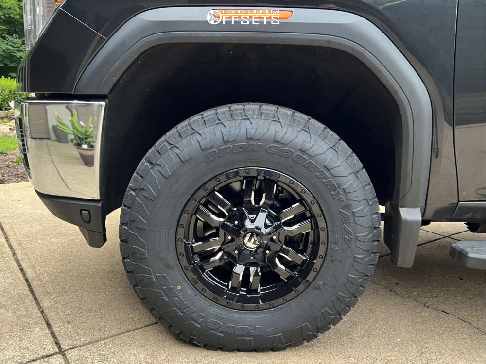 2020 GMC Sierra 2500 HD with 18x9 20 Fuel Sledge and 285/75R18 Toyo ...