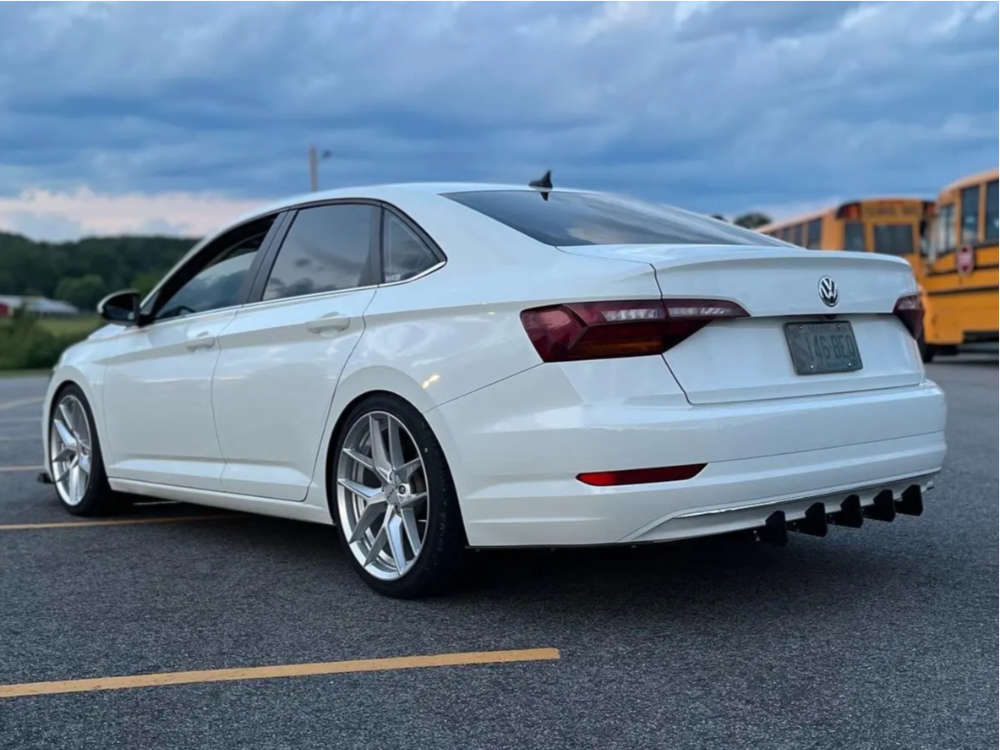 2019 Volkswagen Jetta with 19x8.5 45 Rotiform Flg and 245/35R19 Nitto ...