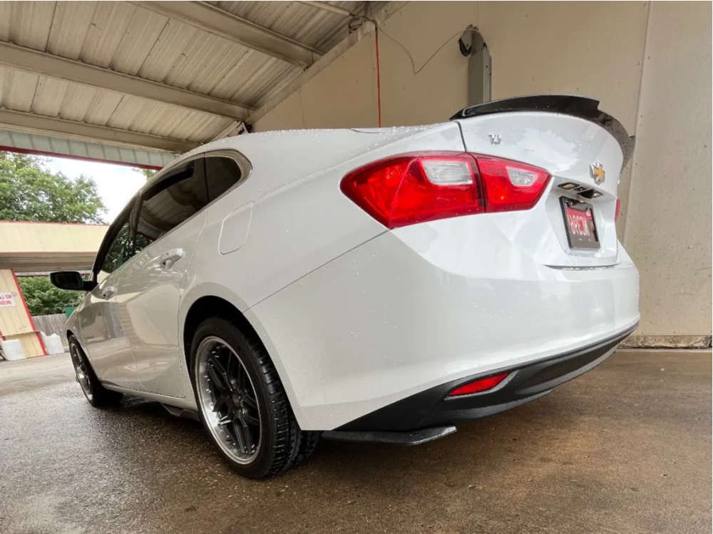 2018 Chevrolet Malibu with 19x8.5 30 ESR Cs15 and 255/45R19 Michelin ...