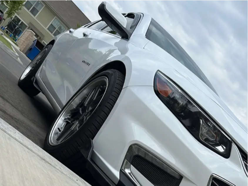 2018 Chevrolet Malibu with 19x8.5 30 ESR Cs15 and 255/45R19 Michelin ...