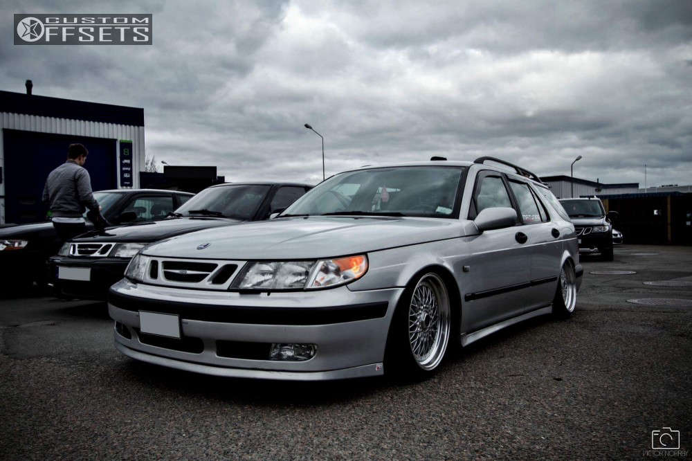 1999 Saab 9-5 with 18x8.5 40 Dare RS and 205/40R18 Nankang AS-1 and ...