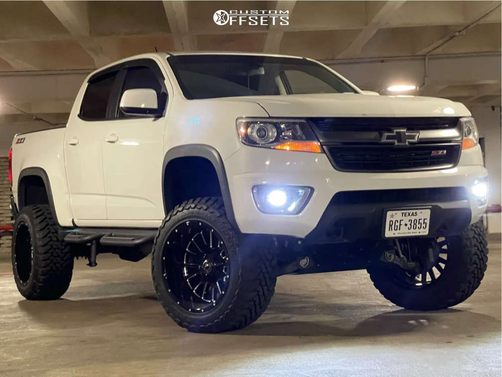 2016 Chevrolet Colorado with 20x12 -44 American Offroad A105 and 33/12 ...