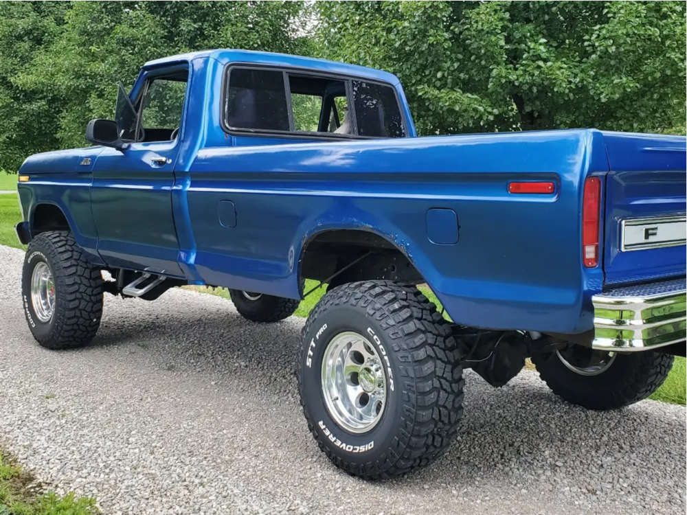 1977 Ford F-250 with 16x10 -38 Alloy Ion 171 and 315/75R16 Cooper ...