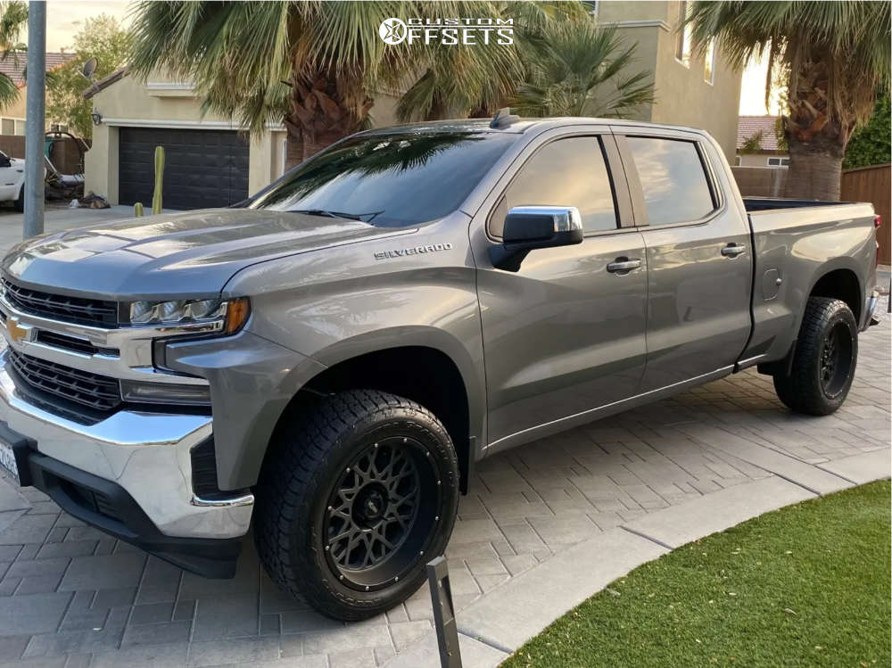 2021 Chevrolet Silverado 1500 with 20x10 -25 Vision Rocker and 275 ...