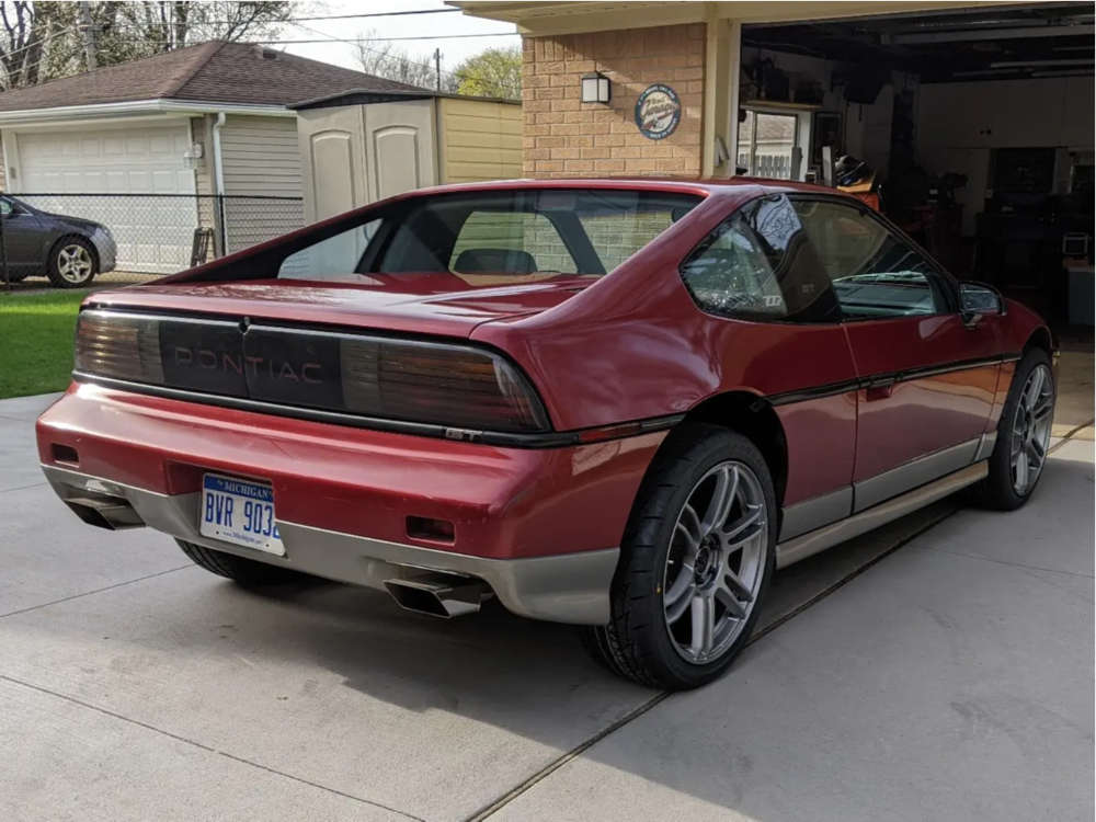 1987 Pontiac Fiero with 18x8 45 Enkei Tsr-6 and 225/40R18 Firestone ...