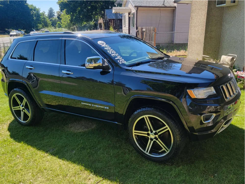 2015 Jeep Grand Cherokee with 22x9 10 Strada Replicas Iroc Replica and ...