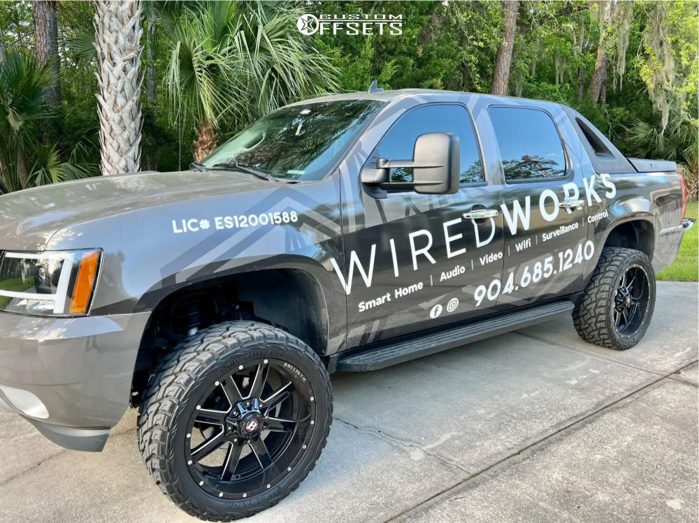 2010 Chevrolet Avalanche with 22x10 -24 Ballistic Rage and 33/12.5R22 ...