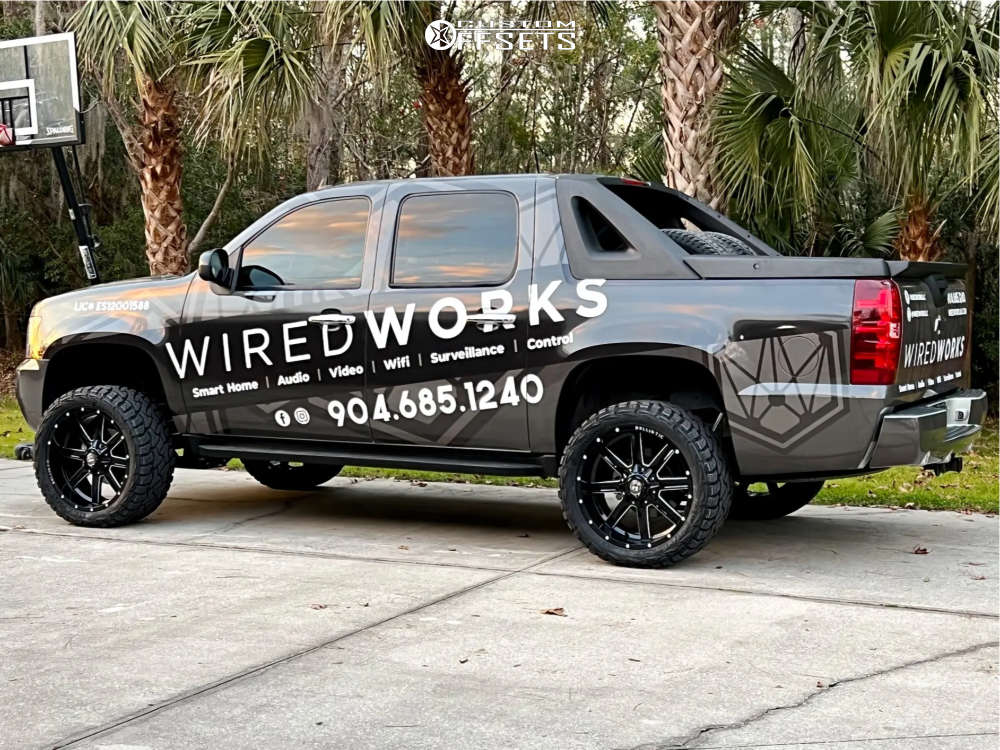 2010 Chevrolet Avalanche with 22x10 -24 Ballistic Rage and 33/12.5R22 ...
