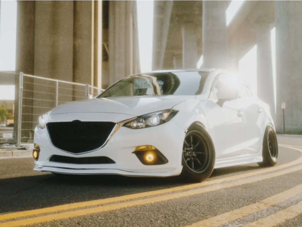 2016 Mazda 3 with 16x8 0 Watanabe Rs and 205/55R16 Achilles Atr Sport 2 ...