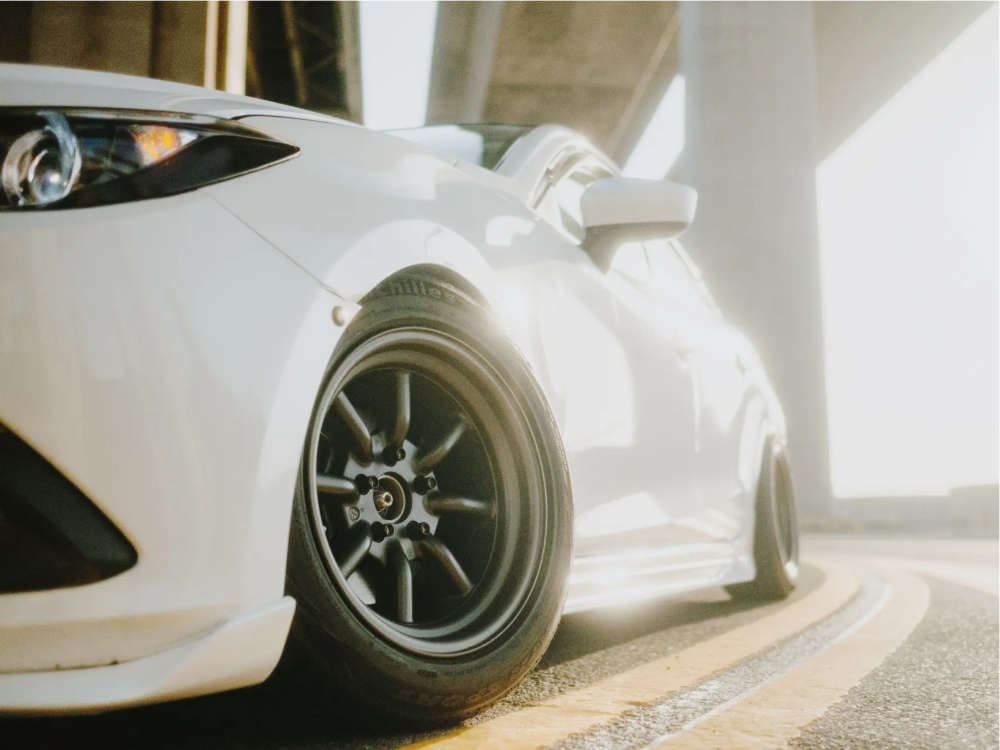 2016 Mazda 3 with 16x8 0 Watanabe Rs and 205/55R16 Achilles Atr Sport 2 ...